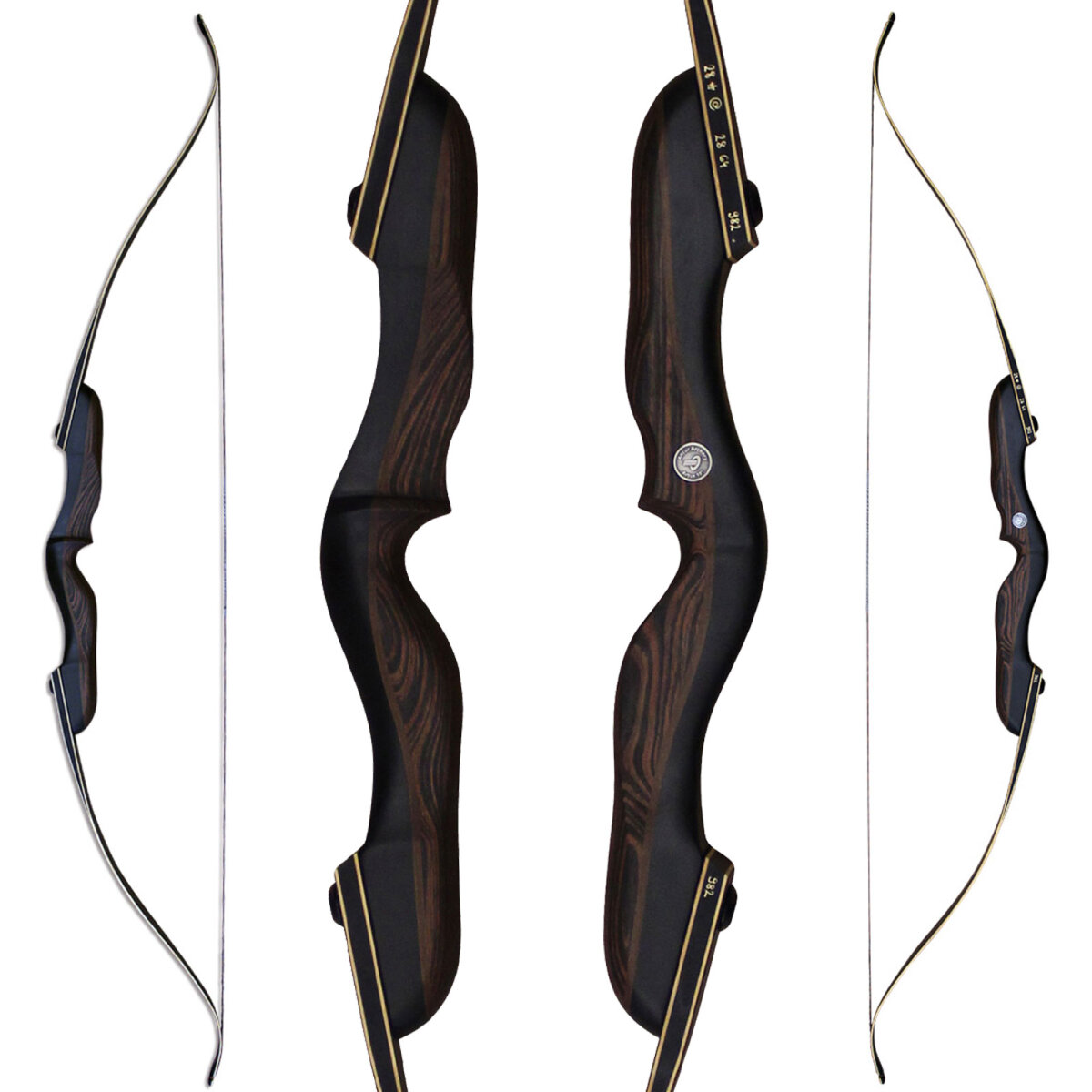 ANTUR Nesta Tri - 60 inch - 15-50 lbs - Recurve bow, 419,00